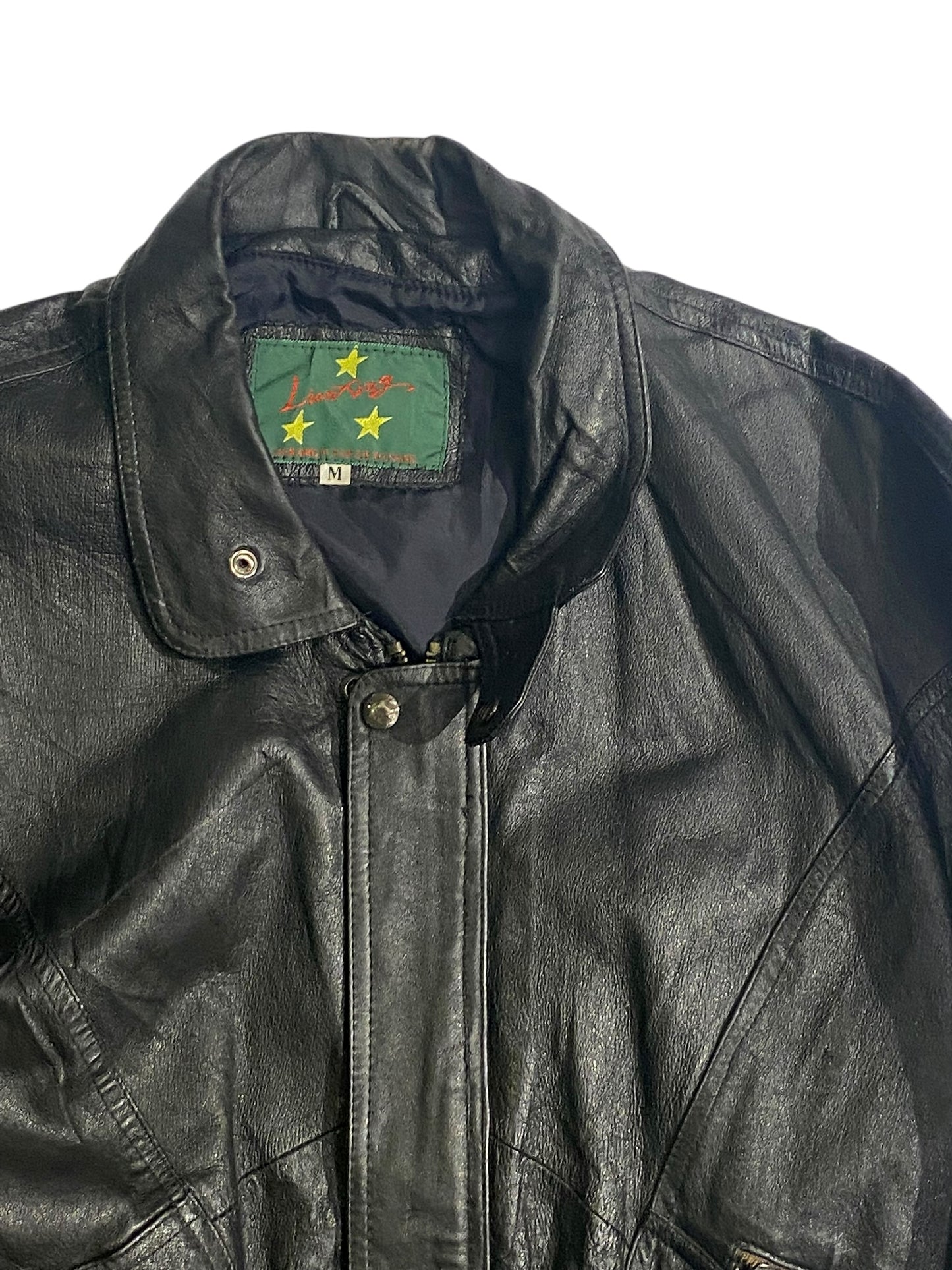 Liam Vintage black leather jacket – Яetrospect
