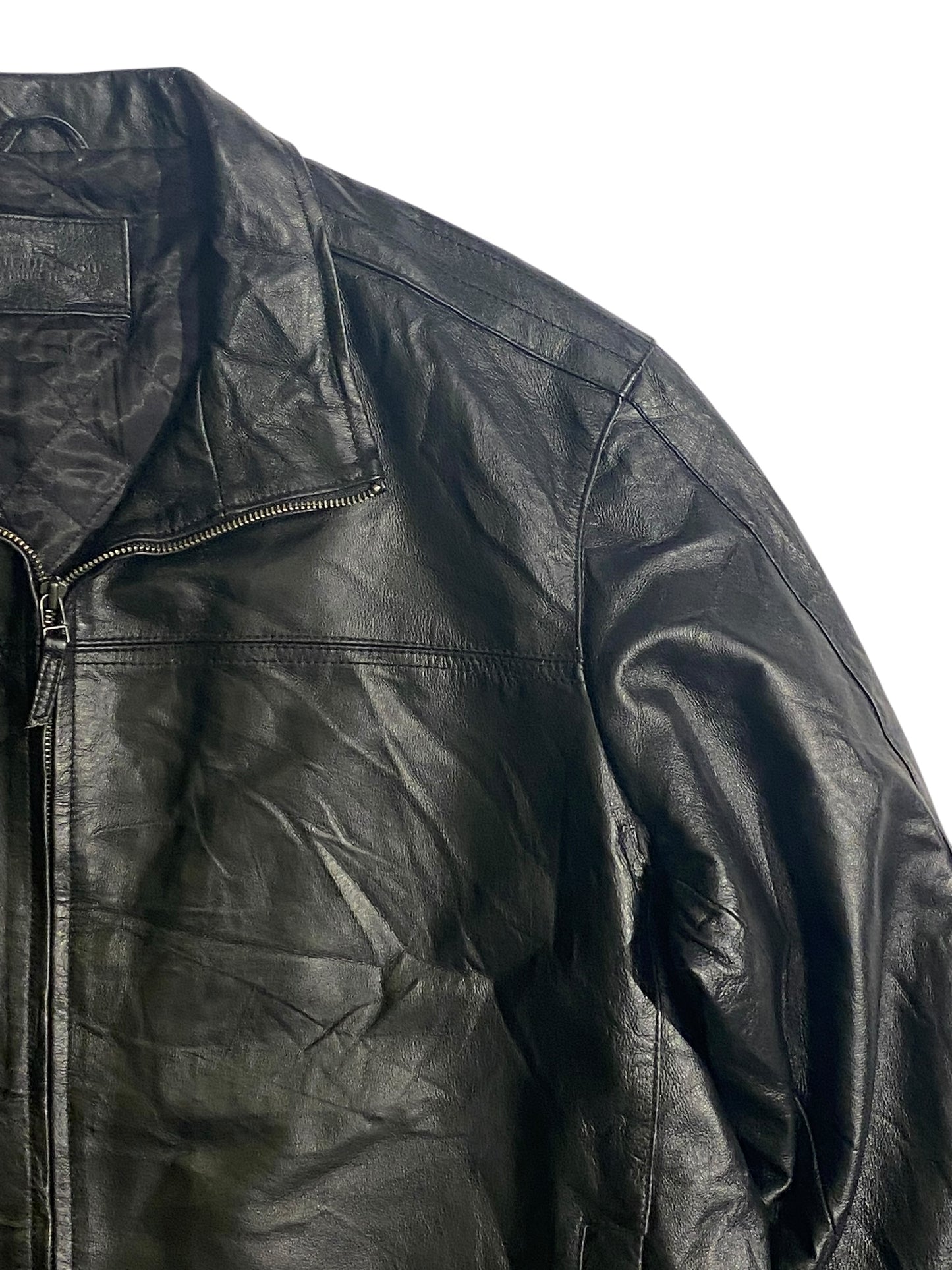 Blue Harbour heavy leather jacket – Яetrospect
