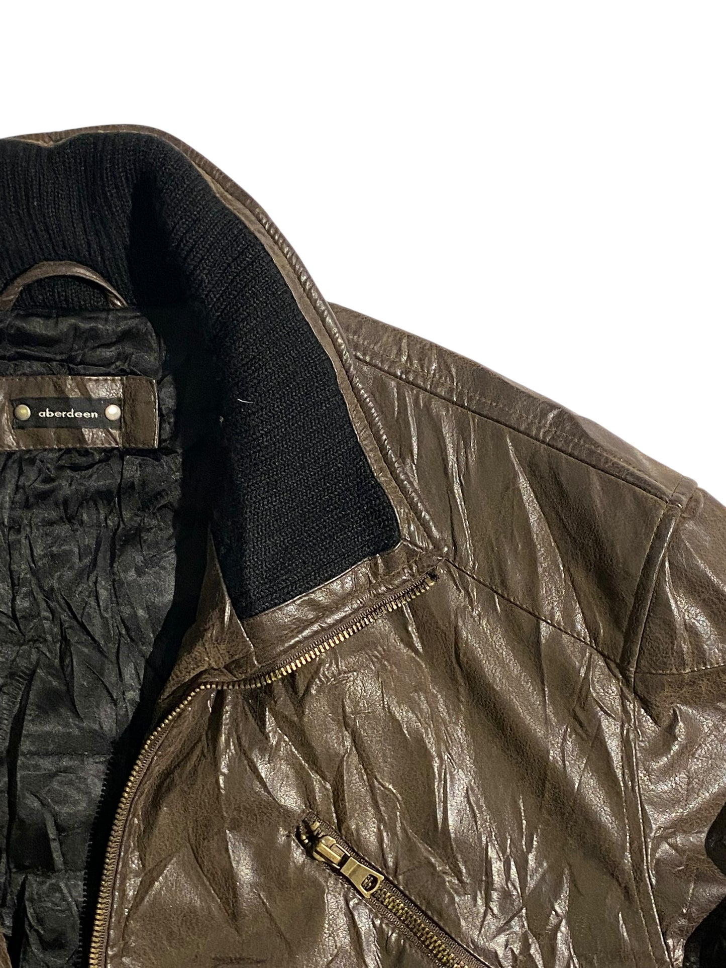 Aberdeen vintage leather jacket – Яetrospect