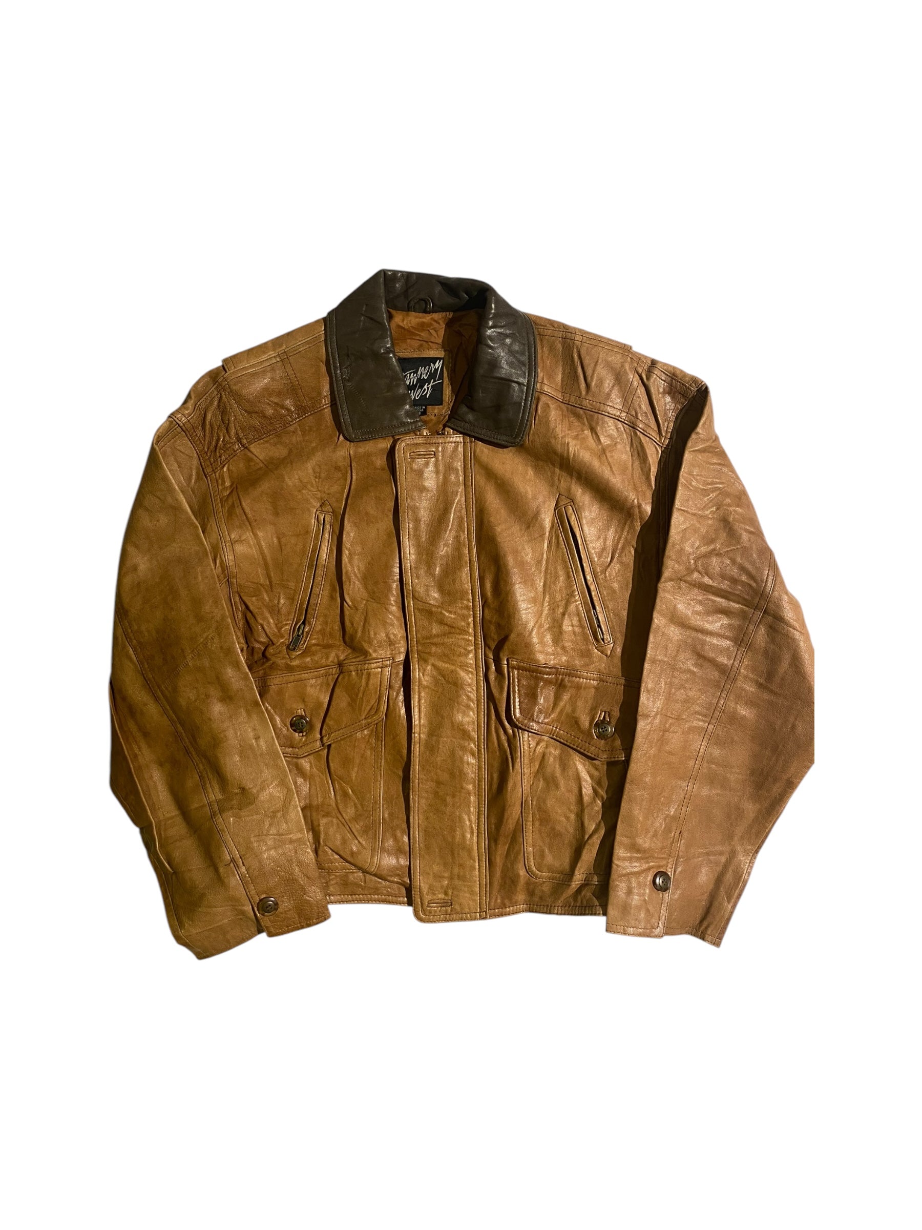 Tannery west heavy leather jacket – Яetrospect