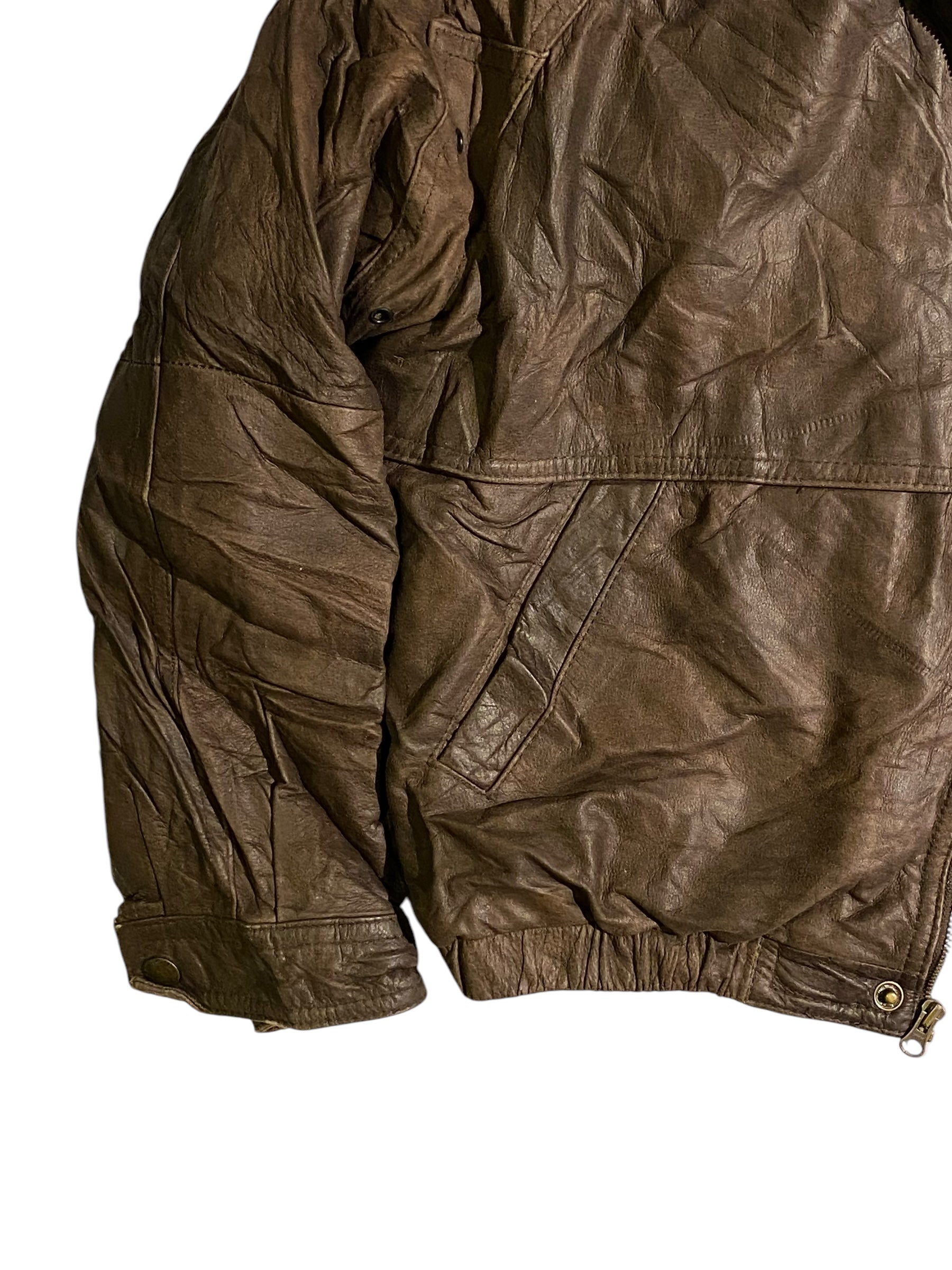 Collezione italian brown leather jacket – Яetrospect