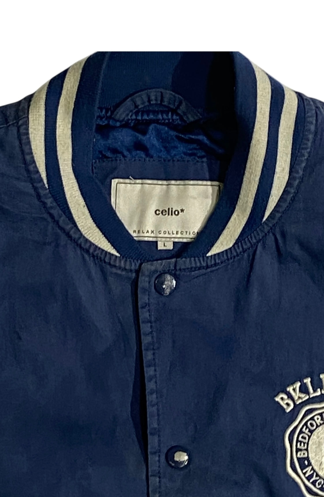 Celio heavy bomber jacket with leather arms – Яetrospect