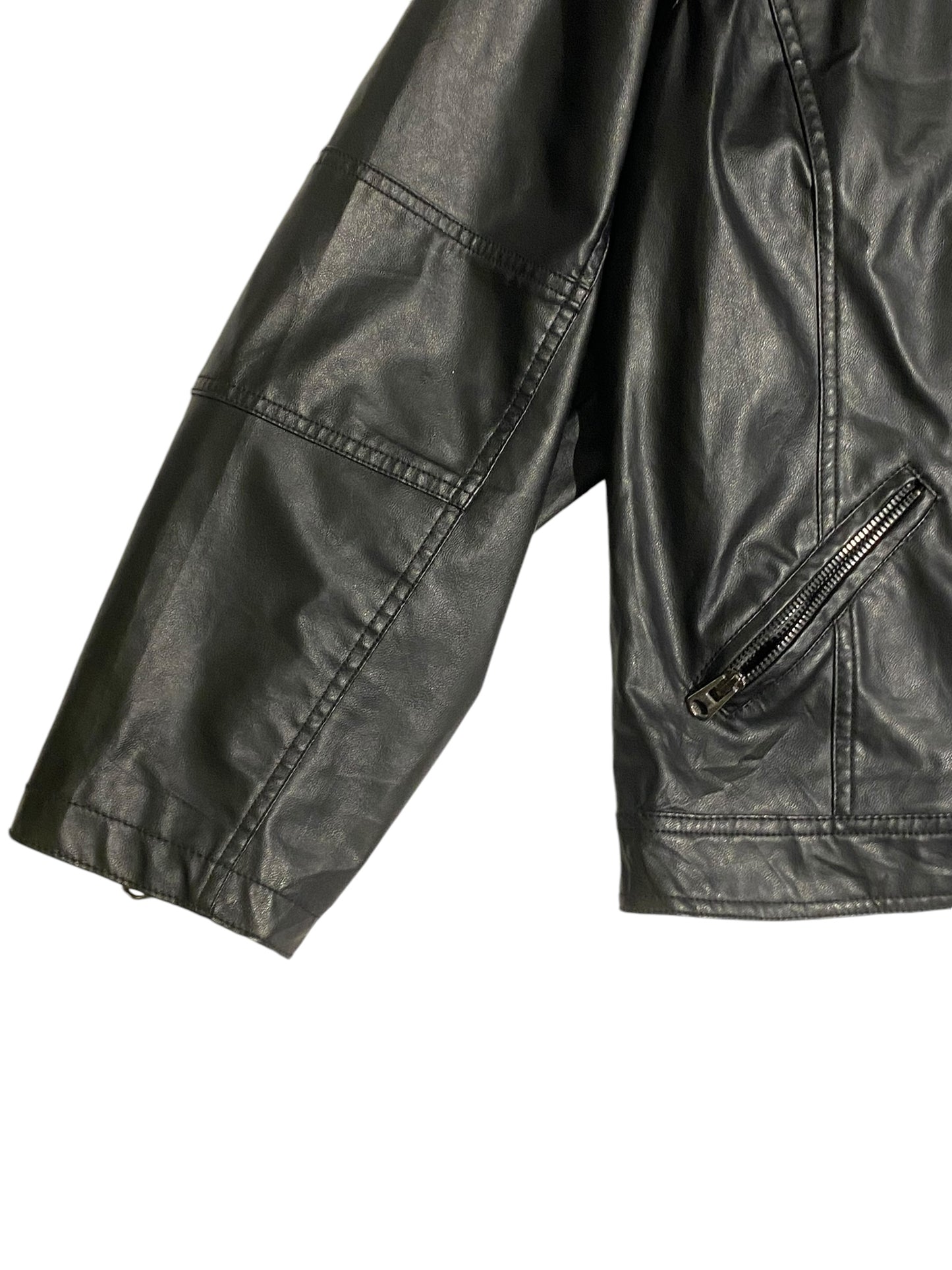 Edited boxy fit leather jacket – Яetrospect