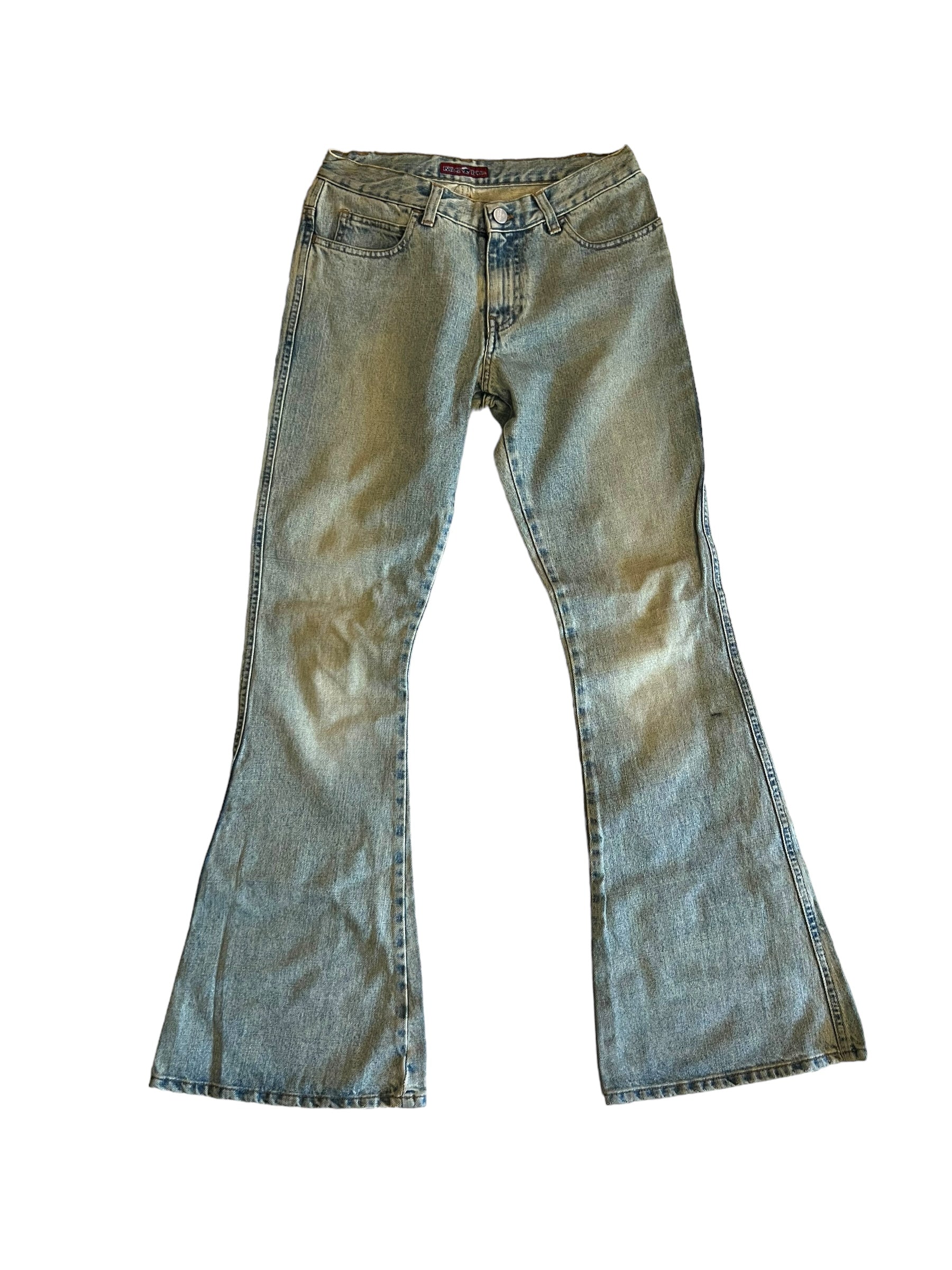 Killah flared washed jeans – Яetrospect